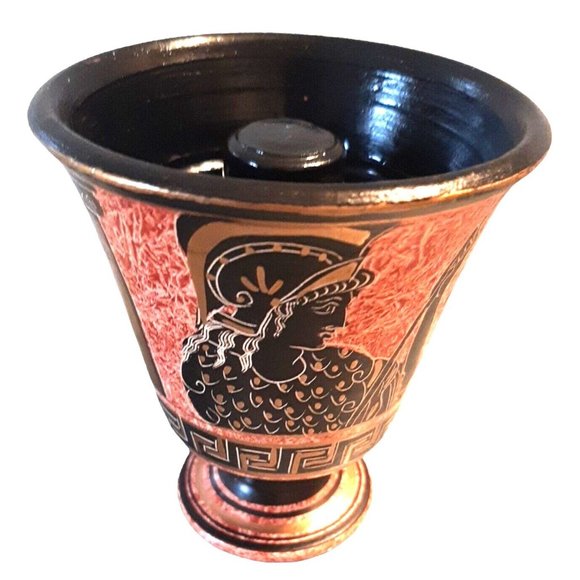 Dining | Pythagorean Greedy Cup Engraved Goddess Artemis Greek Key ...